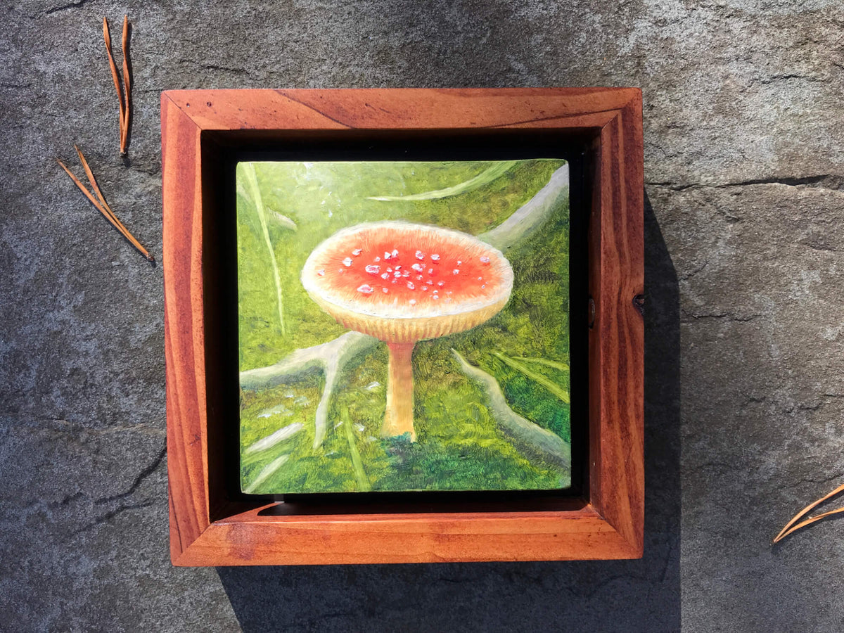Amanita Muscaria Mushroom 1 | Original Painting – Tiny Pine Art