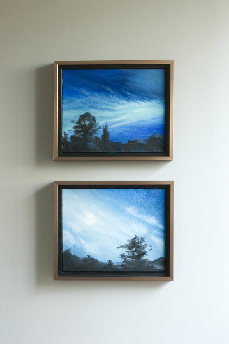 Nocturnal Cloudscape 2 | Original Painting – Tiny Pine Art