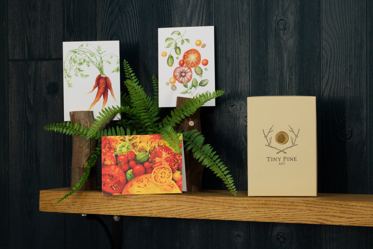 Vegetable Notecard Set – Tiny Pine Art